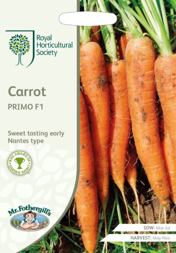 Carrot Primo F1 RHS Seeds - Irish Plants Direct