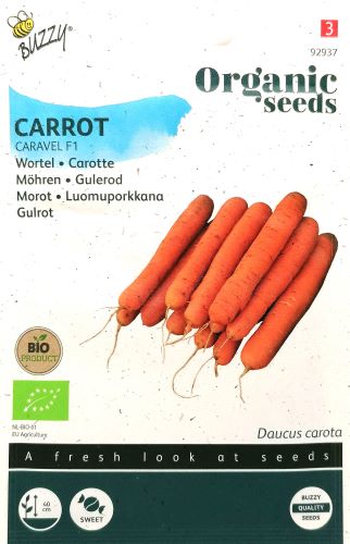 Carrot Caravel F1 ORGANIC Seeds - Irish Plants Direct