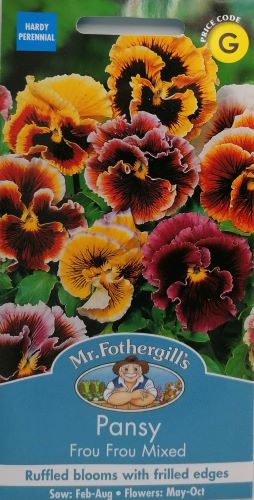 Pansy Frou Frou Mixed Seeds - Irish Plants Direct