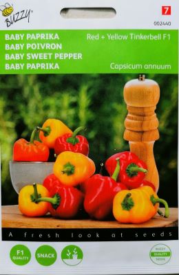 Pepper Sweet Red And Yellow Tinkerbell F1 Seeds - Irish Plants Direct