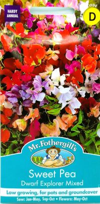 Sweet Pea Dwarf Explorer Mixed Seeds - Irish Plants Direct